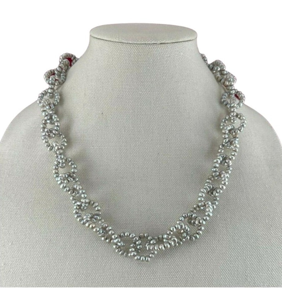 925 silver pearl necklace store